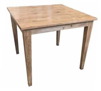 MF Solid Oak Timber Square Dining Table – Triplejfurniture