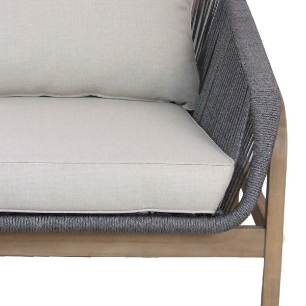 CR Cameo Timber Frame 3 Seater Outdoor Lounge with Cushion ...