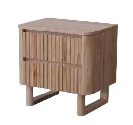 MD Oscar Solid Timber 2 Drawer Bedside Table – Triplejfurniture