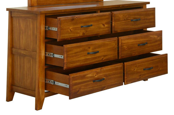 VI Federation Solid Timber 6 Drawer Dressing Table – Triplejfurniture