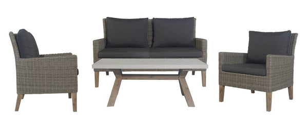 VI Paso Rattan Outdoor Sofa with Coffee Table Set – Triplejfurniture