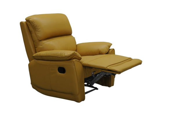 VI York Leather Upholstered Single Seater Recliner Lounge ...