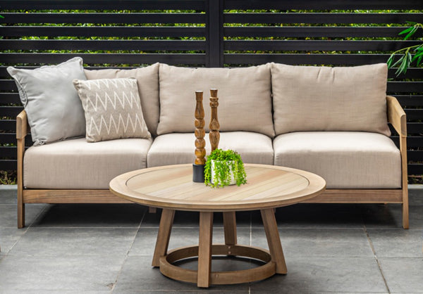 VI Broome Solid Timber Outdoor Round Coffee Table – Triplejfurniture